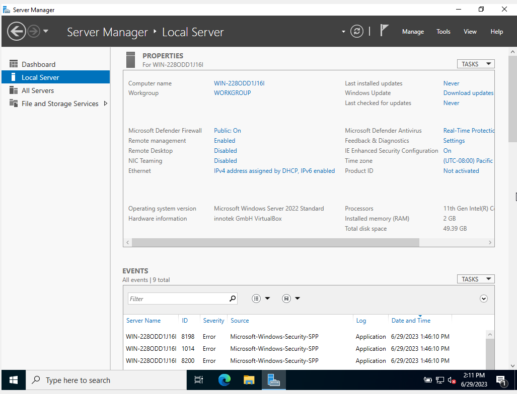 Create a Windows Server – Mastering Enterprise Networks 2e