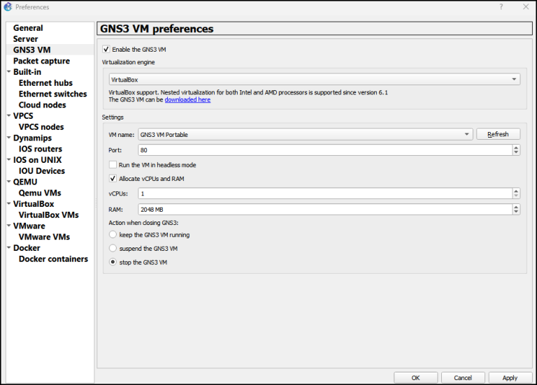 Making GNS3 Portable – Mastering Enterprise Networks 2e